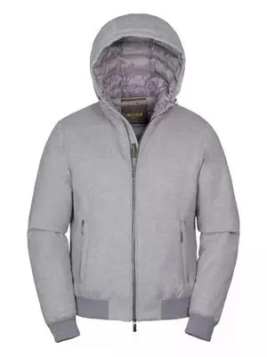 MOORER Hooded Zip-up Jacket