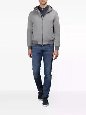 MOORER Hooded Zip-up Jacket