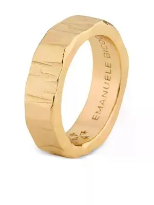 Emanuele Bicocchi Hammered Band Ring - Gold