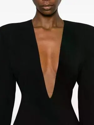Solace London Deacon Long-sleeve Maxi Dress - Black
