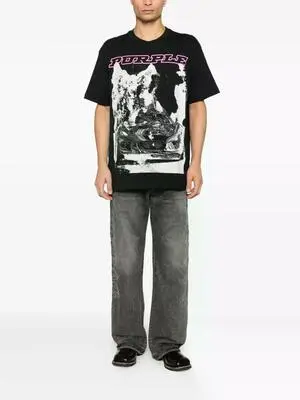 PURPLE BRAND Jersey Short-sleeve T-shirt - Black