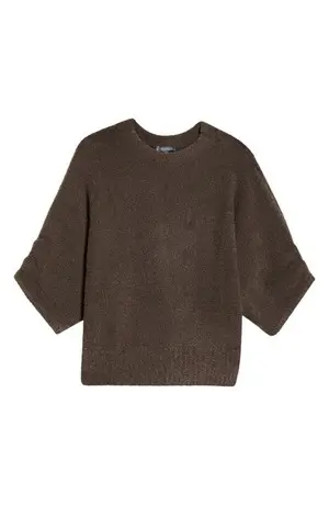 Wit & Wisdom Dolman Sleeve Crewneck Sweater - Oyster Mushroom
