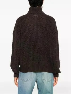 Ba&sh Beltane Zip Sweater - Brown