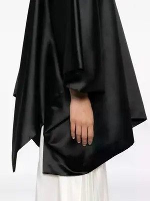 THE ROW V-neck Asymmetric Top - Black