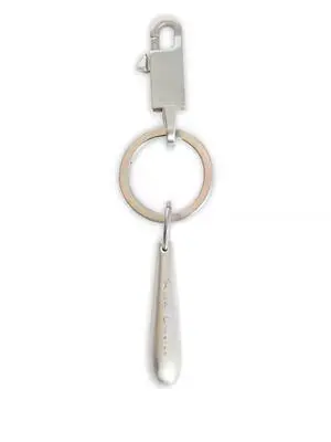 Rick Owens Teardrop Keyring - Silver