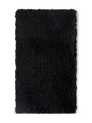 Yohji Yamamoto Hand-woven Knit Snood - Black
