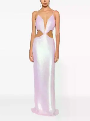 MONOT Beaded Maxi Dress