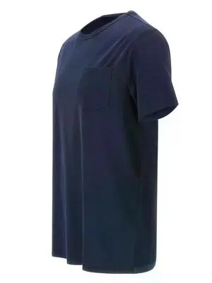 SUN 68 Chest-pocket Cotton T-shirt - Blue