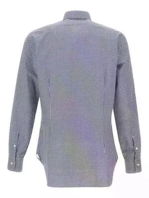 BARBA NAPOLI Checked Long-sleeved Shirt