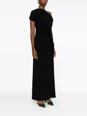 Simkhai Kally Draped One-shoulder Midi Dress