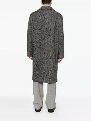 AMARANTO Herringbone Button Coat