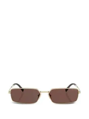 Prada Rectangular Sunglasses - Gold