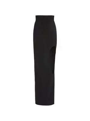A.W.A.K.E. Mode Cut-out Detail High-waisted Skirt - Black