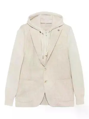 GRAN SASSO Hooded Panelled Blazer
