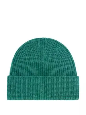 Eric Bompard Ribbed Honeycomb Hat - Green