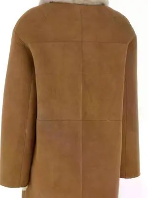 HISO Shearling Coat With Wide Lapels