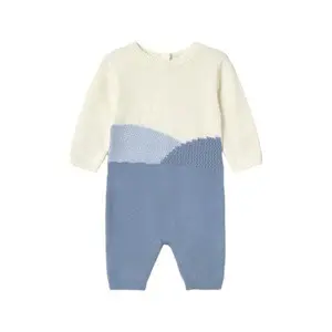MAYORAL Knitted Romper - Blue
