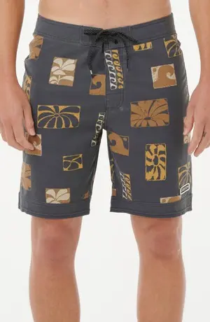 Rip Curl Mirage Printed Board Shorts - Washed Black