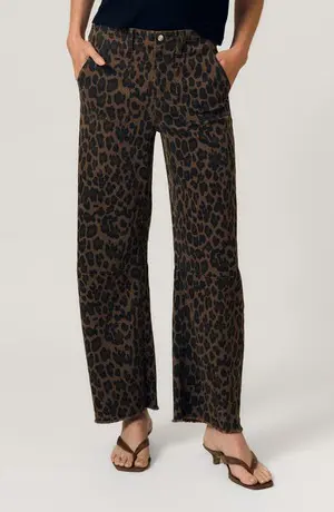 LE JEAN Utility Raw Hem Barrel Jeans