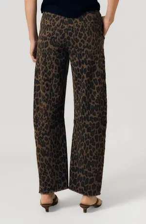 LE JEAN Utility Raw Hem Barrel Jeans