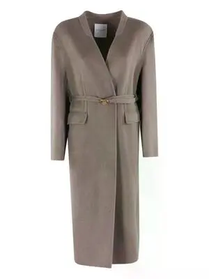 ISABELLE BLANCHE Belted Single-breasted Coat