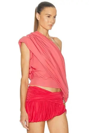 Christopher Esber Aiba Draped Jersey Tee