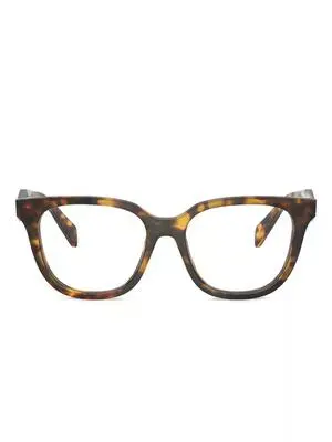 Prada Tortoiseshell-effect Square-frame Eyeglasses