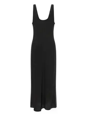 L'Agence Akiya Midi Dress - Black