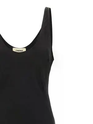L'Agence Akiya Midi Dress - Black
