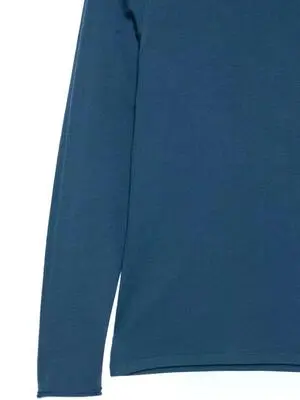 LE TRICOT PERUGIA Turtleneck Long-sleeved Sweater - Blue