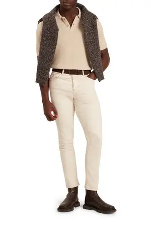 Ted Baker London Caleum Waffle Knit Polo Sweater