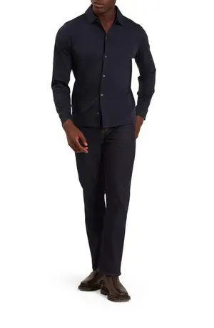 Ted Baker London Quillon Knit Cotton Button-up Shirt