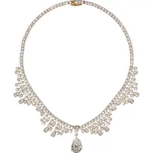 Nadri Hollywood Cubic Zirconia Statement Necklace - Gold