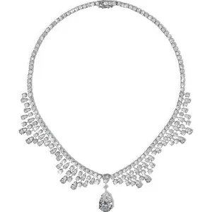 Nadri Hollywood Cubic Zirconia Statement Necklace - Rhodium
