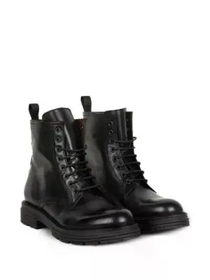 FRANCO FEDELE Leather Biker Boots