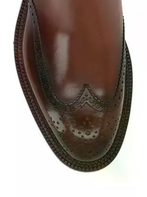 Santoni Brogue Detail Chelsea Boots