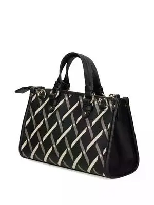 Armani Exchange Patterned Tote Bag With Charm