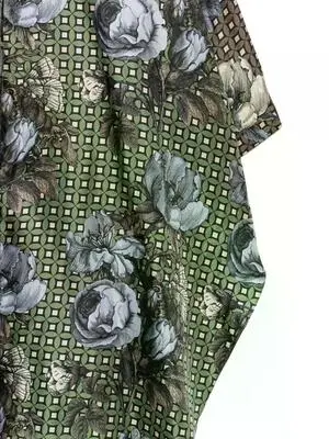 Biyan Floral Print Asymmetrical Blouse
