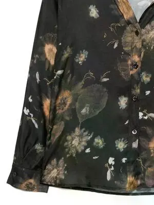 SEMICOUTURE Floral-pattern Top - Grey