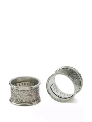 Ralph Lauren Aidan Napkin Ring Set - Silver