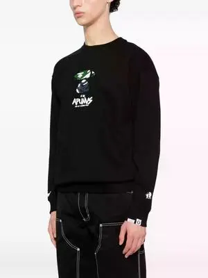 AAPE BY *A BATHING APE Camo Logo Crewneck Sweater