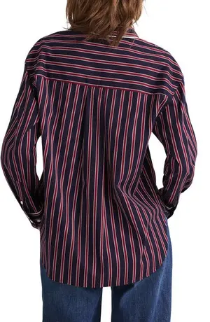 Madewell Stripe Poplin Long-sleeve Shirt