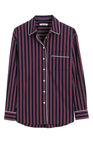 Madewell Stripe Poplin Long-sleeve Shirt