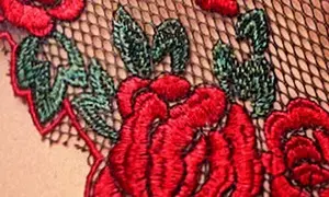 MAPALE Embroidered Teddy With Cutouts And Scalloped Edging