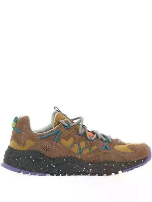 FLOWER MOUNTAIN Yamabushi Suede Lace-up Sneakers - Brown