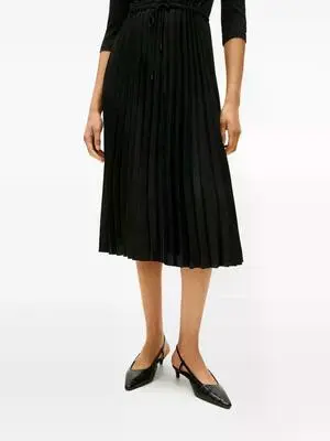 Tommy Hilfiger Ribbed Pleated Midi Dress
