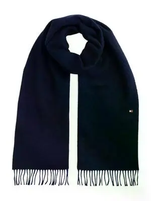Tommy Hilfiger Herringbone-fringed Scarf - Blue
