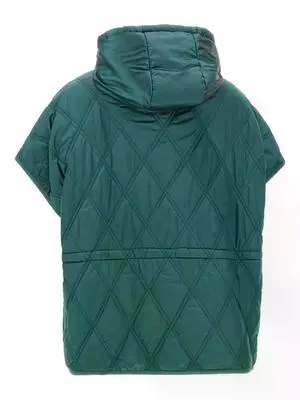 ELENA MIRO` Diamond-quilted Hooded Jacket
