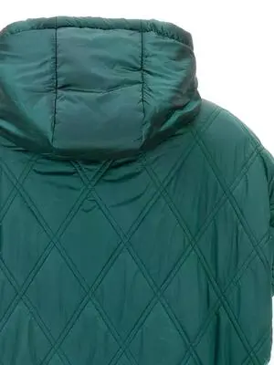 ELENA MIRO` Diamond-quilted Hooded Jacket