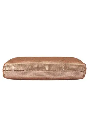 OLGA BERG Zephyr Sequin Clutch - Blush